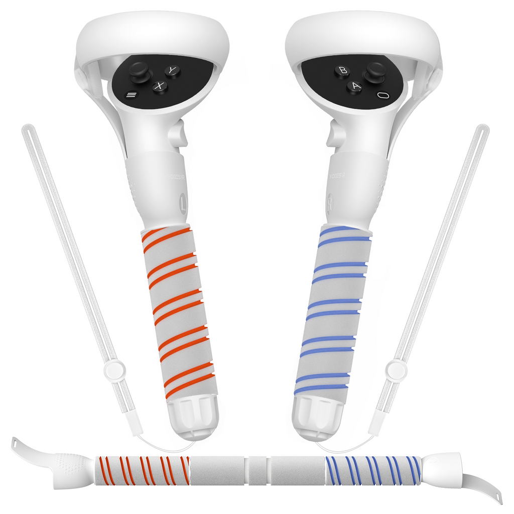 YOGES VR Q7 Long Arms Dual Extension Handles Compatible with Meta Ques