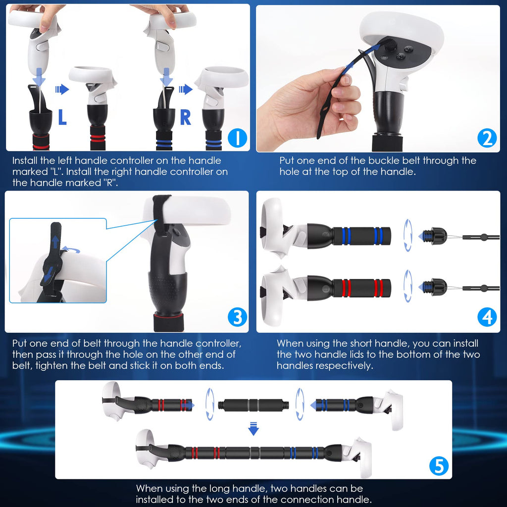 Game Grip Handle Kits for Enhancing Beat Saber Gaming Experience – YOGES